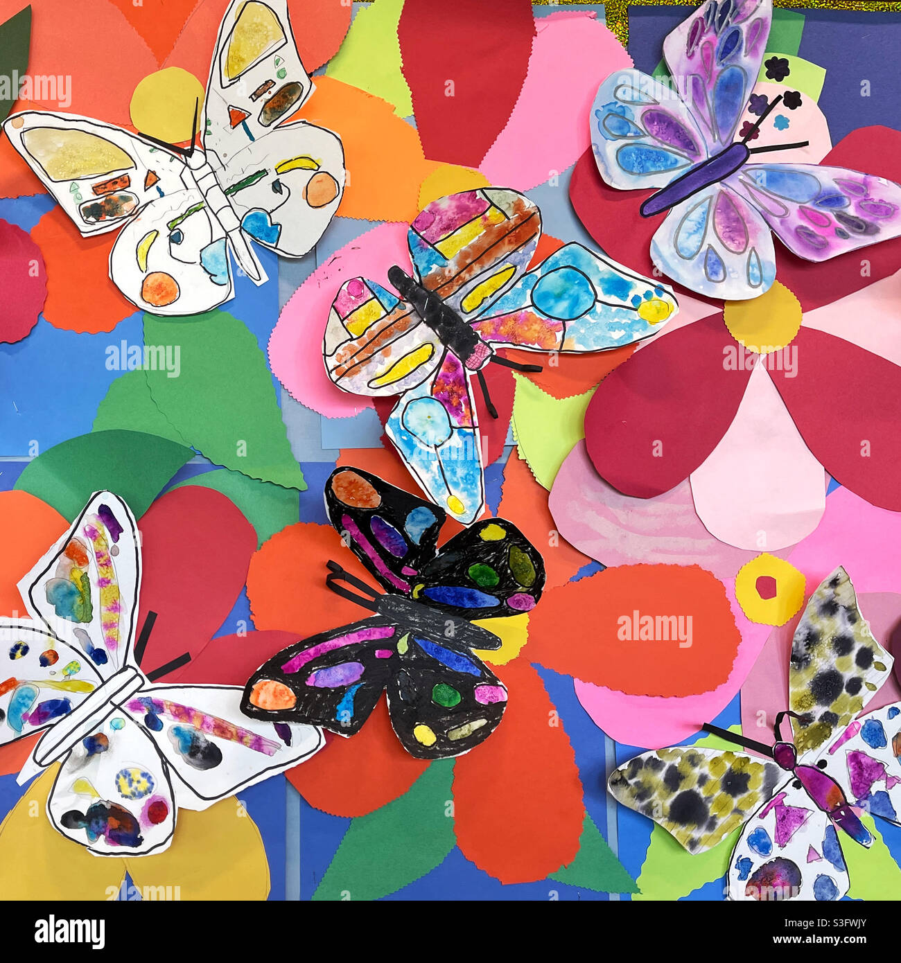 Happy children’s art Stock Photo - Alamy