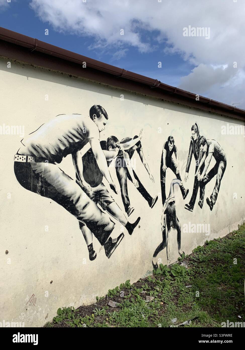 Street art jps in weston super mare hi-res stock photography and images ...