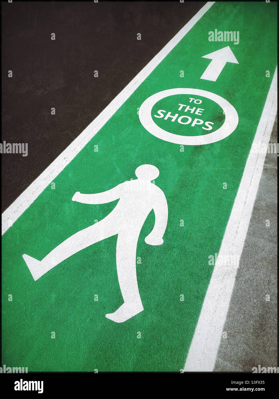 Walk this way - TO THE SHOPS Photo credit - ©️ COLIN HOSKINS Stock ...