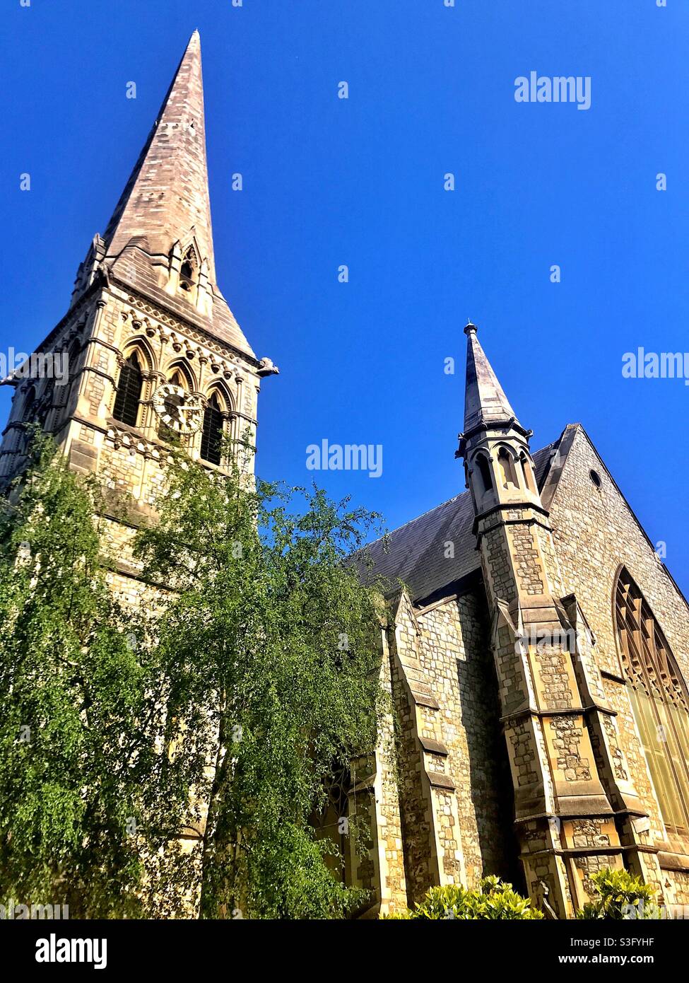 The beautiful Victorian Gothic architecture of Holy Trinity church ...