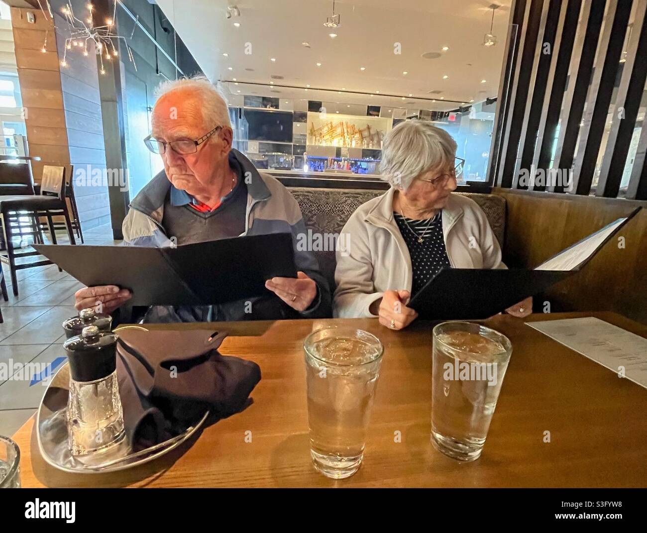 Two menus hi-res stock photography and images - Alamy