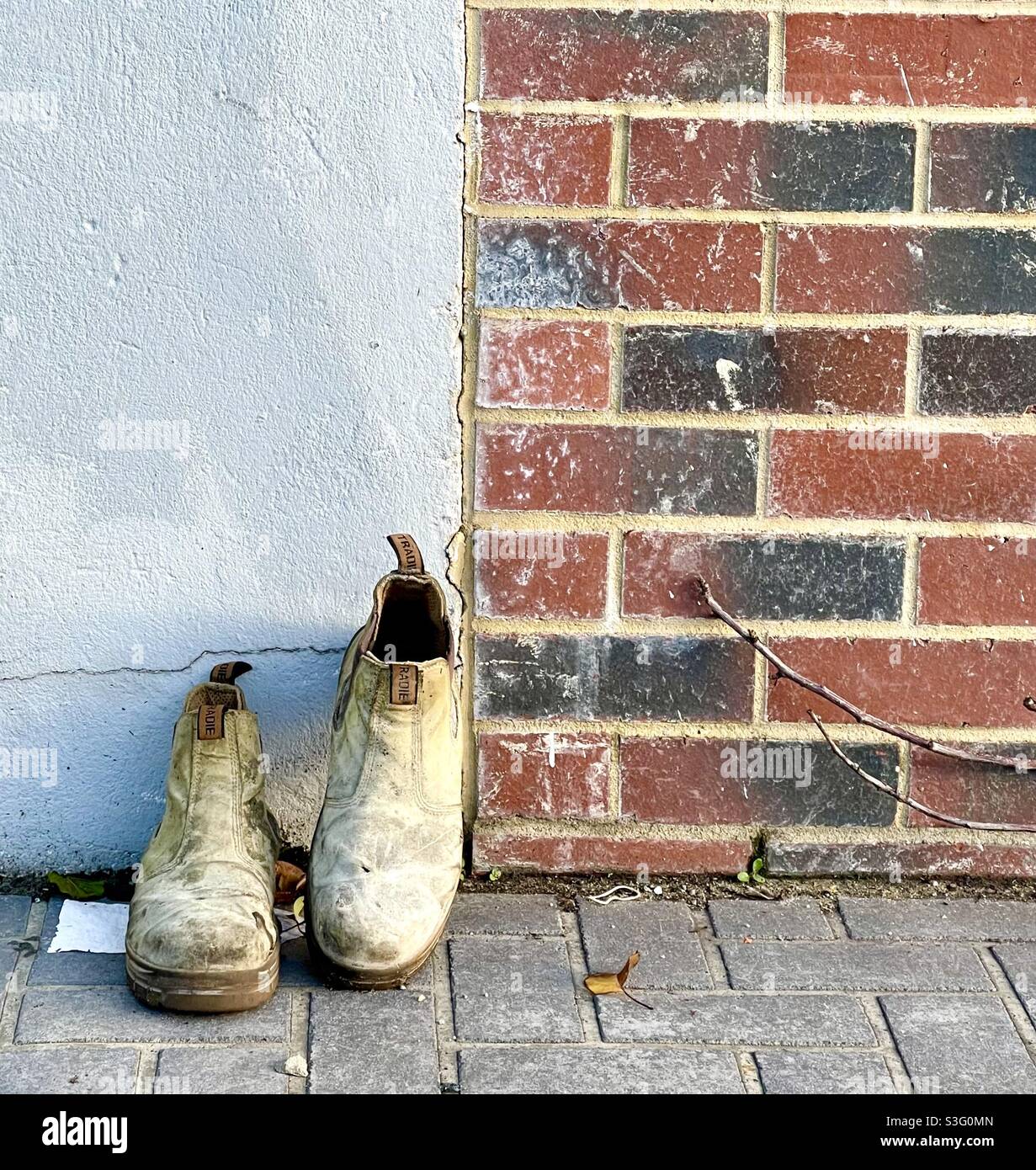 Work boot hi-res stock photography and images - Alamy