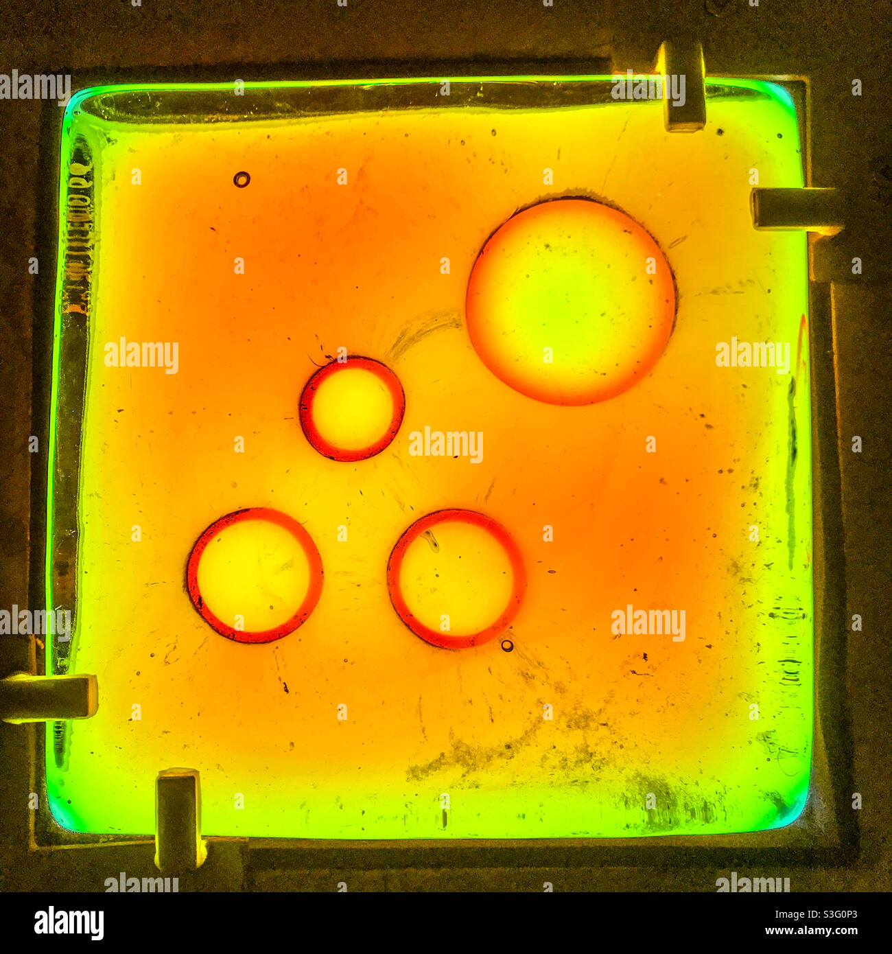 Luminous tile, Museum of London Stock Photo - Alamy