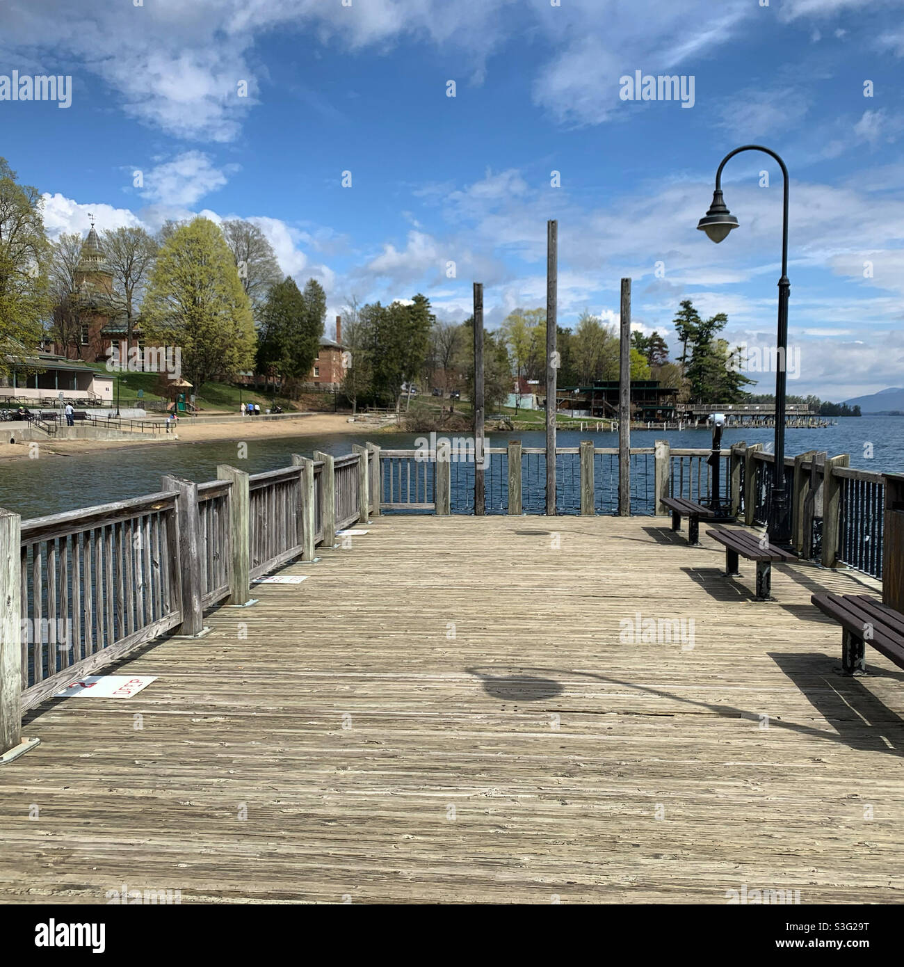 April, 2021, Boardwalk, Lake George, Warren County, Adirondack Region ...