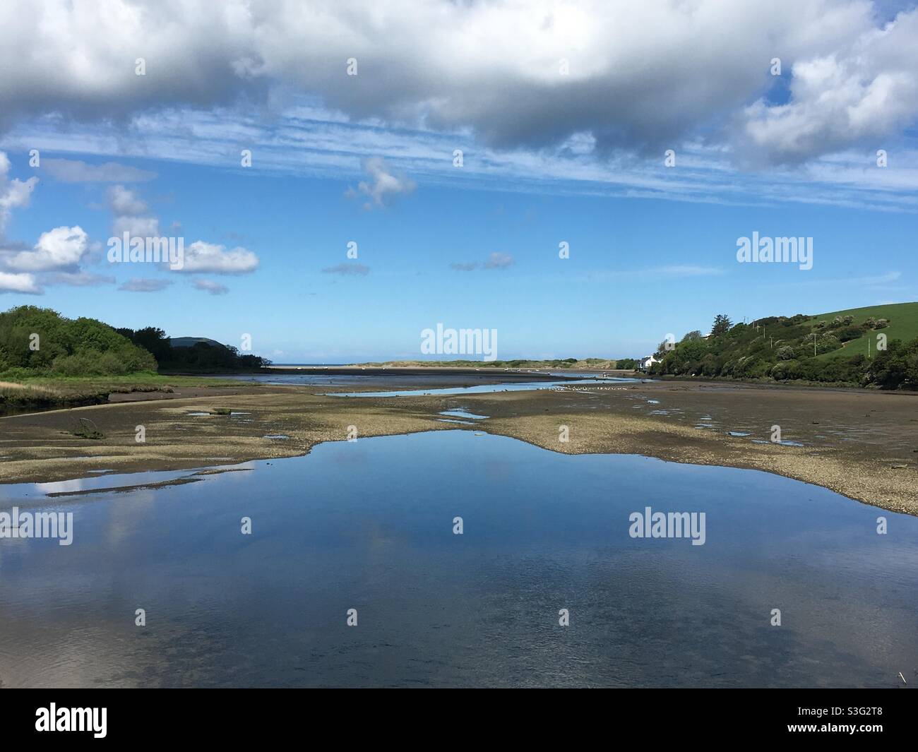 Calm view of estuary Stock Photo - Alamy