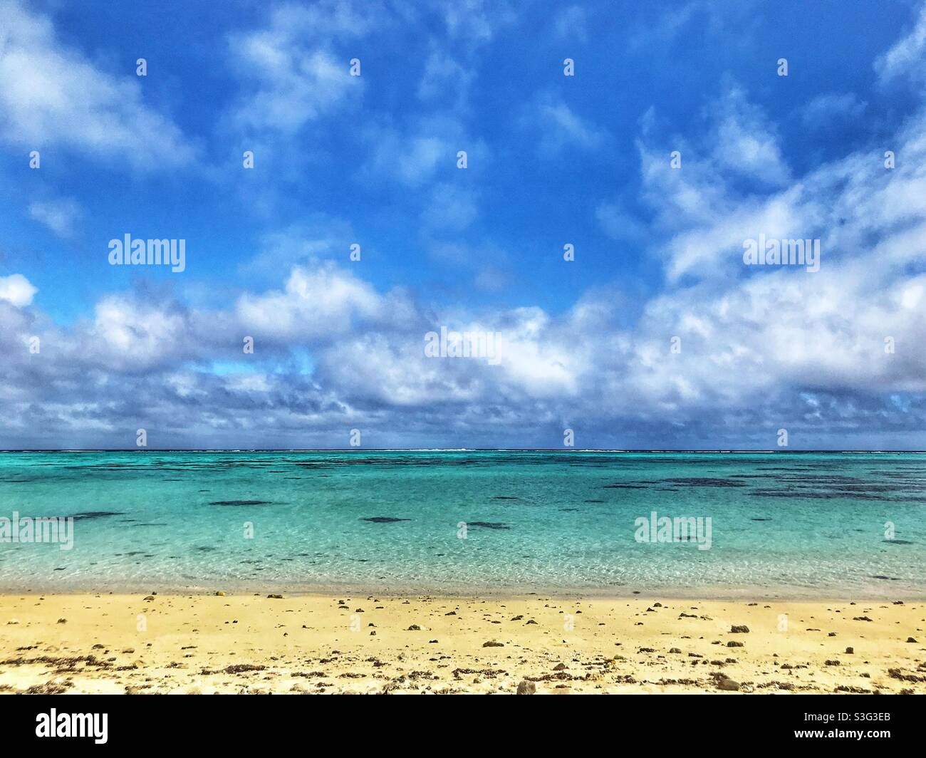 Aitutaki lagoon,Cook Islands Stock Photo - Alamy