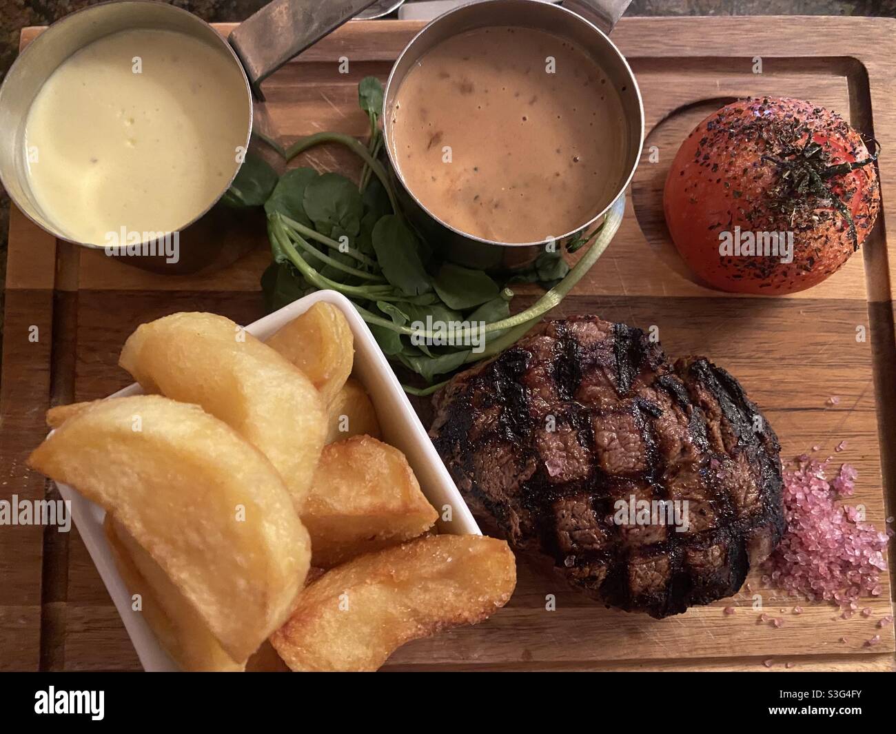 Friday Steak Night Stock Photo - Alamy