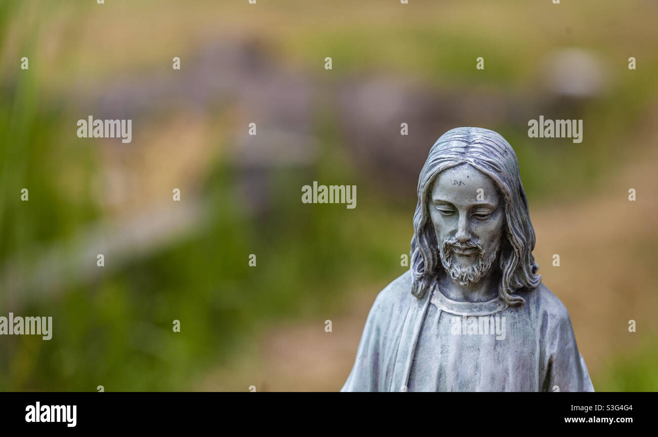 Jesus memorial statue Stock Photo - Alamy