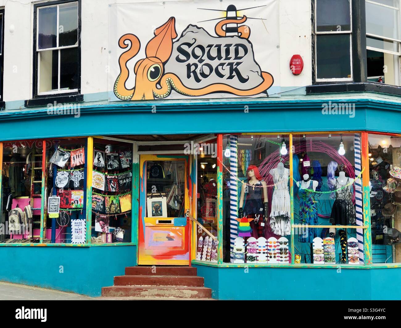 Eye-catching shop front in Whitby, North Yorkshire Stock Photo - Alamy