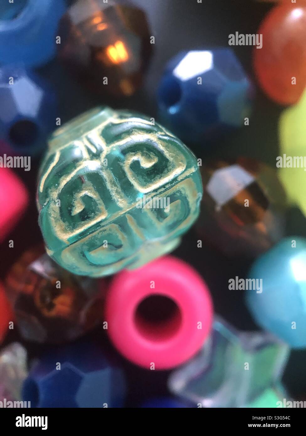 Colorful buttons beads hi-res stock photography and images - Alamy