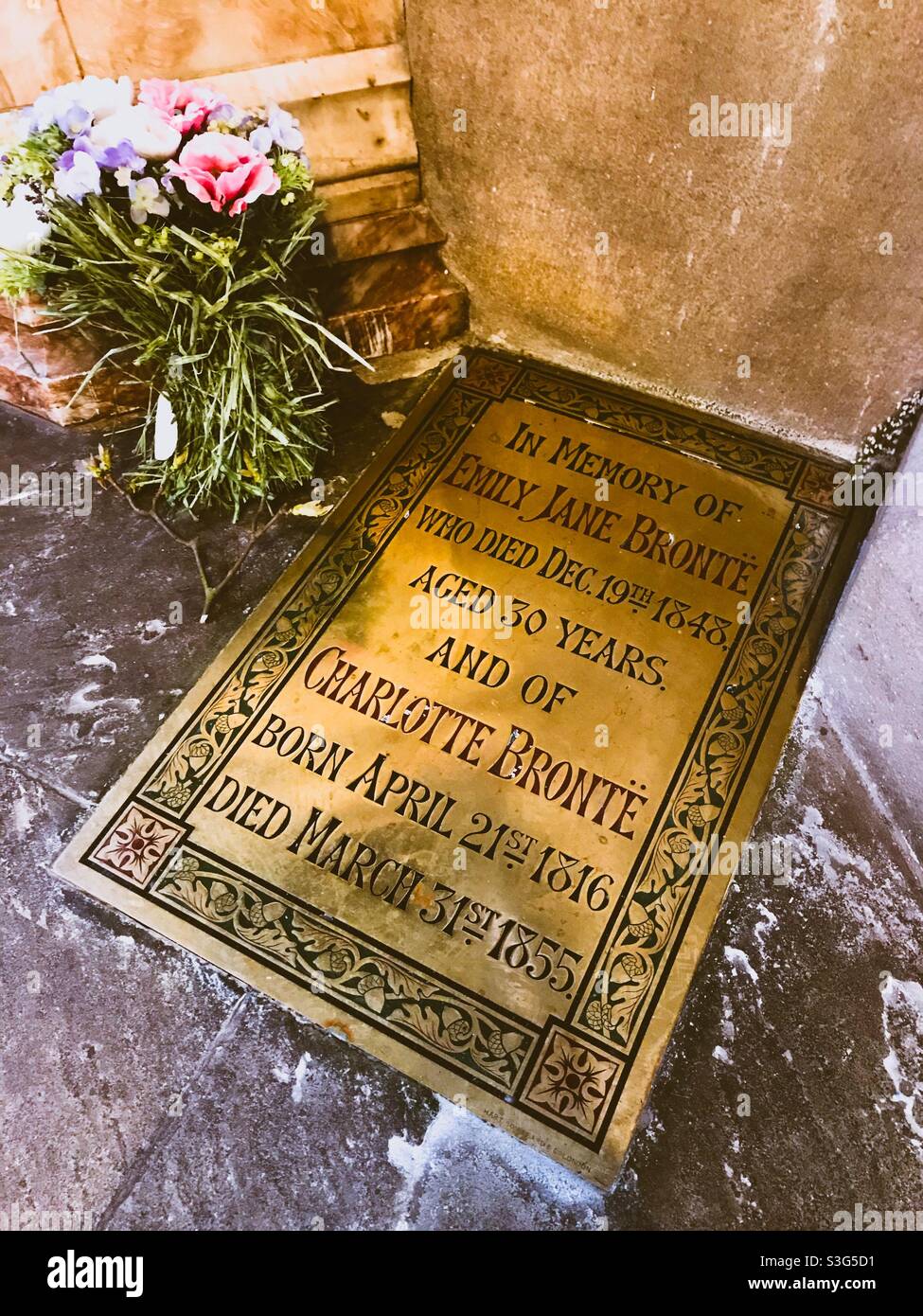 Charlotte bronte memorial hi-res stock photography and images - Alamy