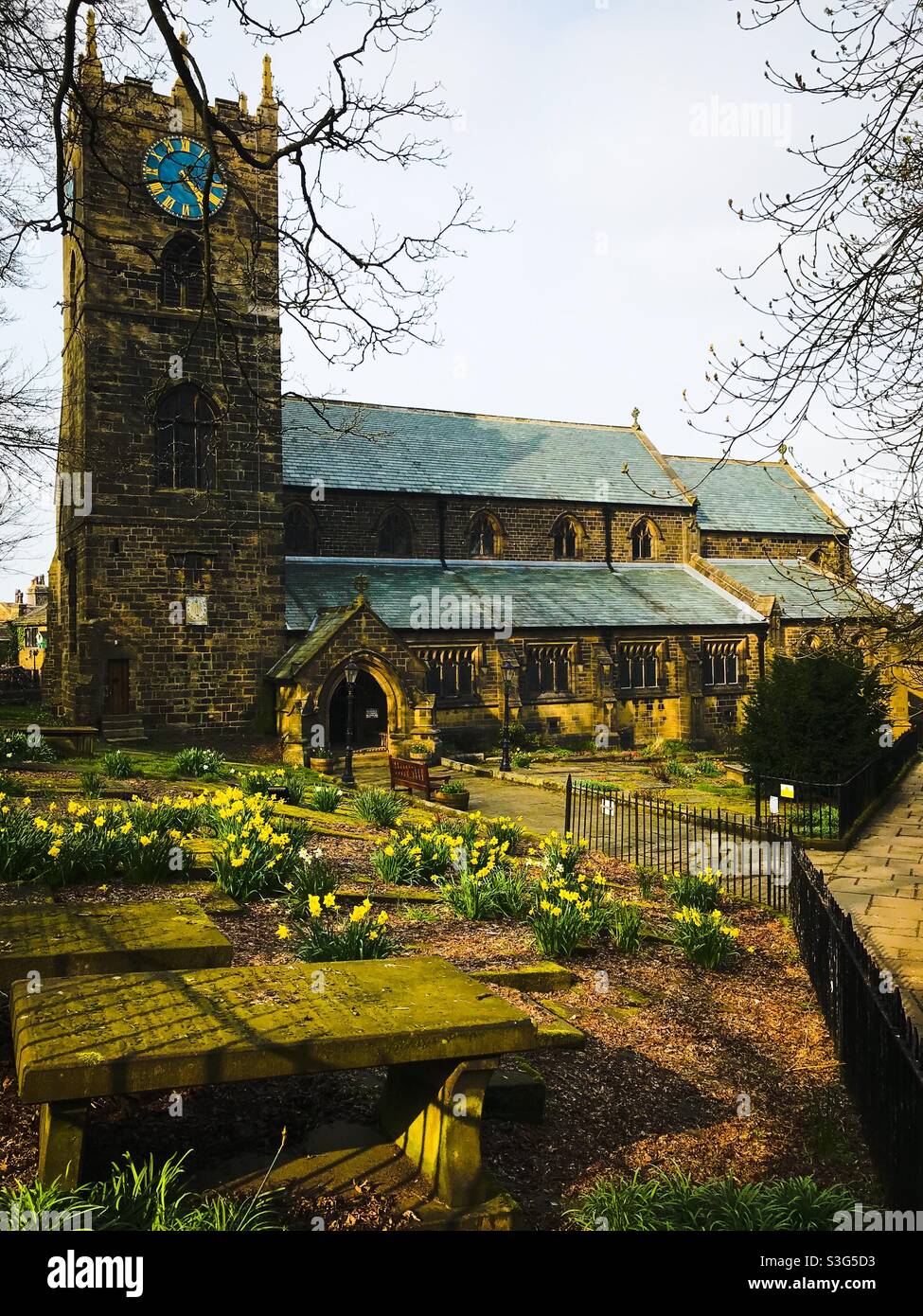 Haworth church, Yorkshire Stock Photo - Alamy