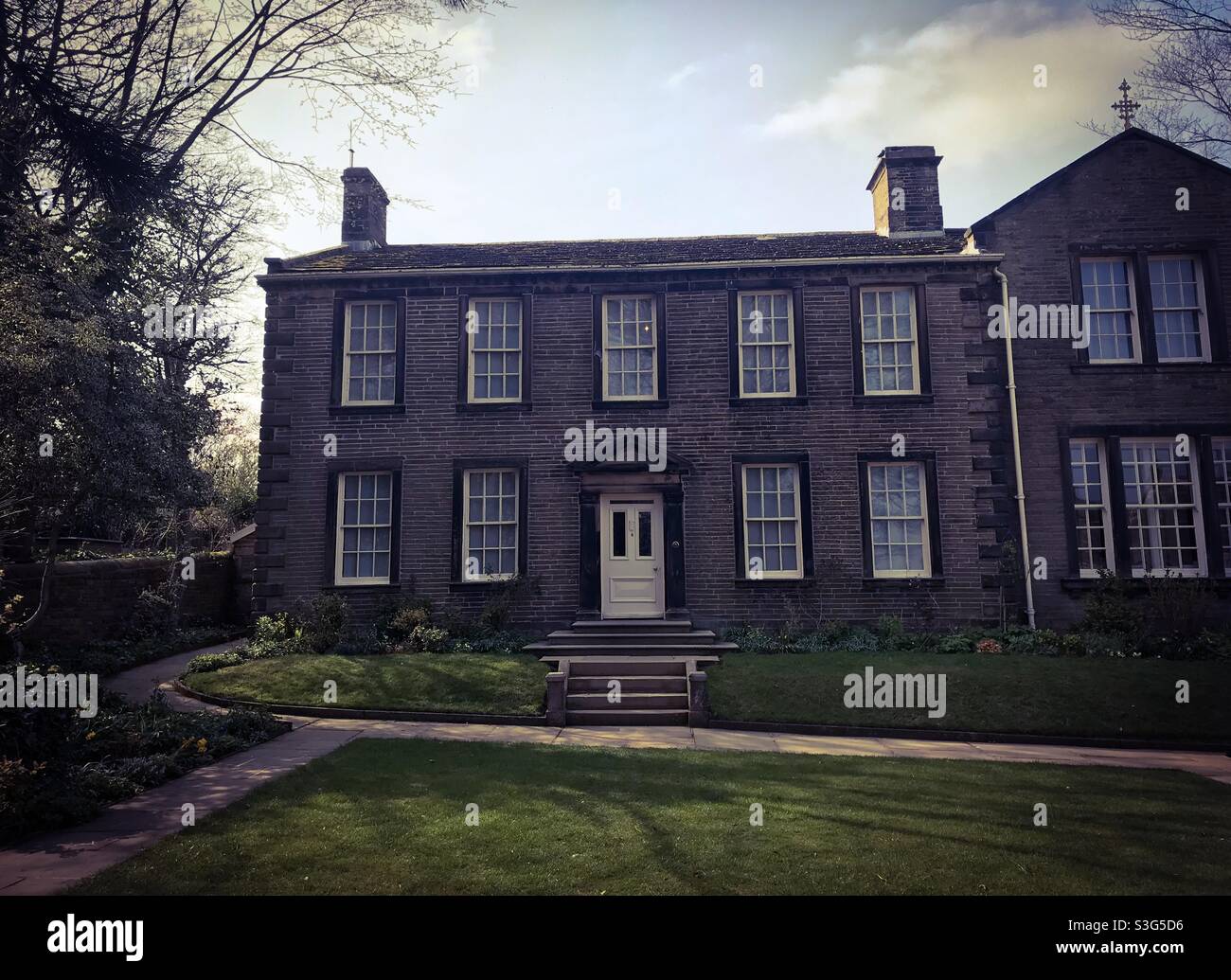 Bronte’s house, Haworth Stock Photo - Alamy