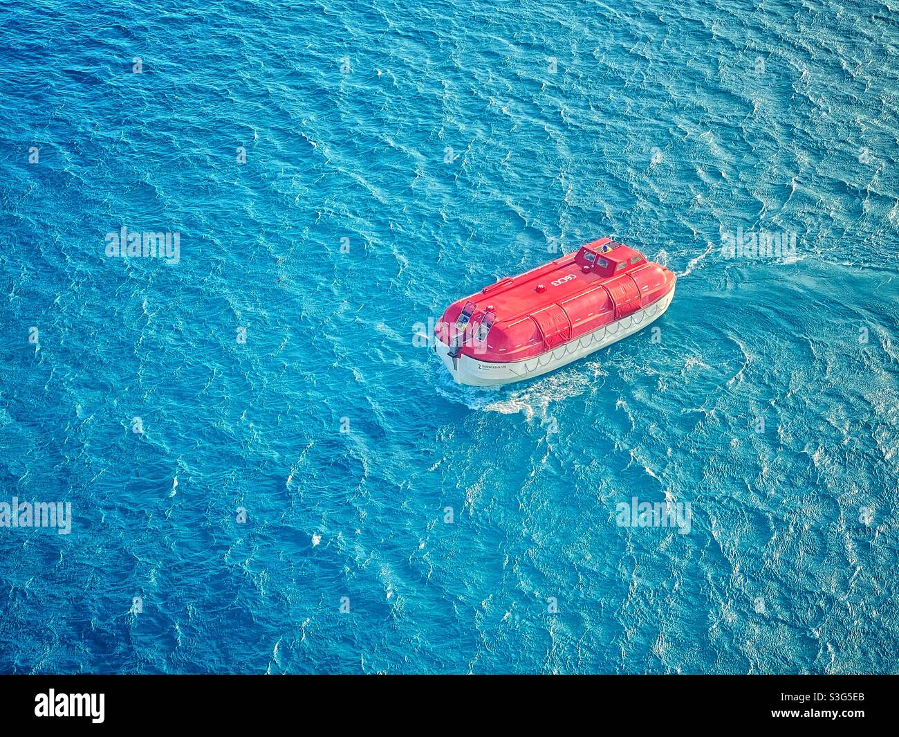 Blue lifeboat High Resolution Stock Photography and Images - Alamy