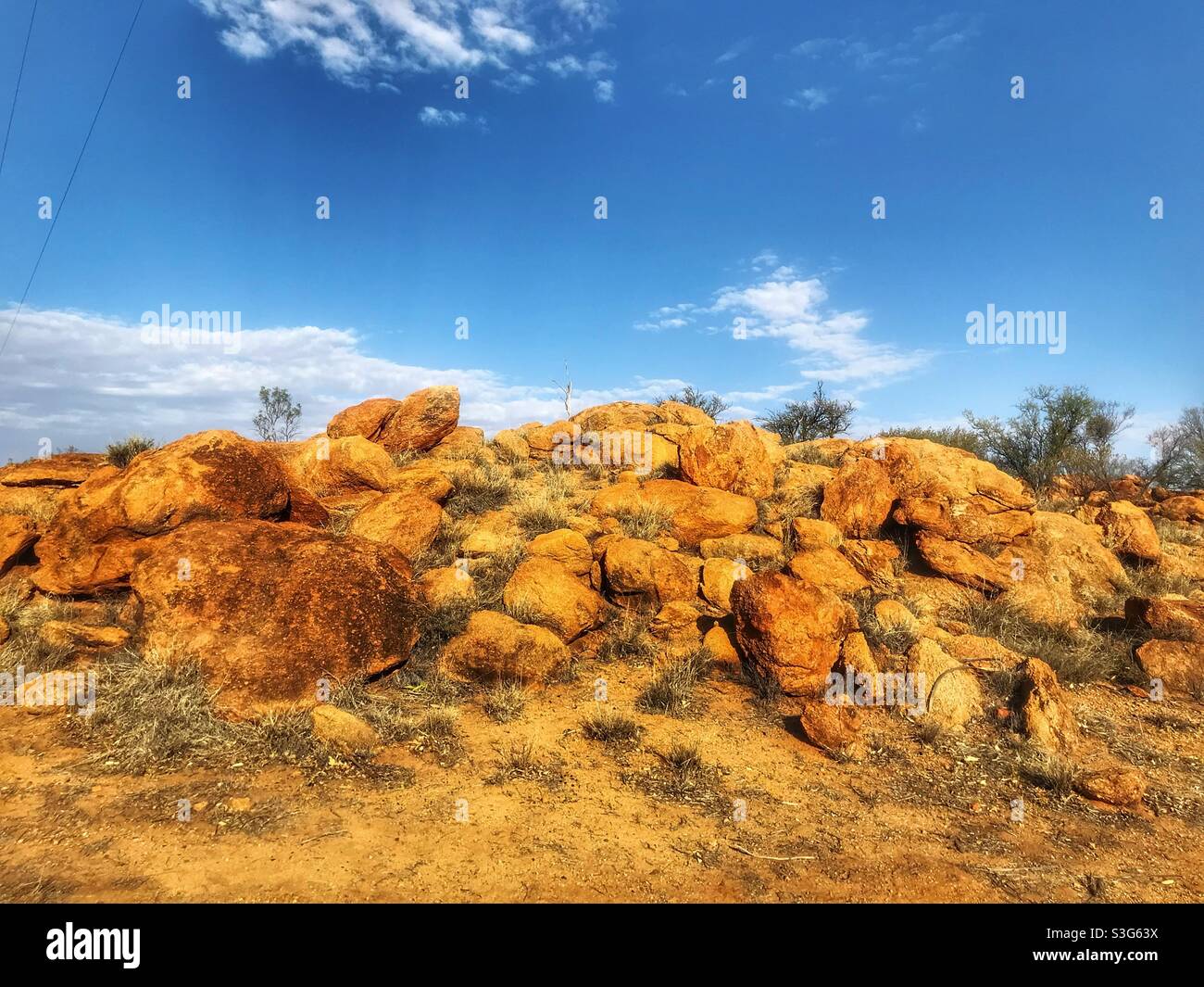 Desert scenery near Alice Springs, Northern Territory, Australia Stock ...