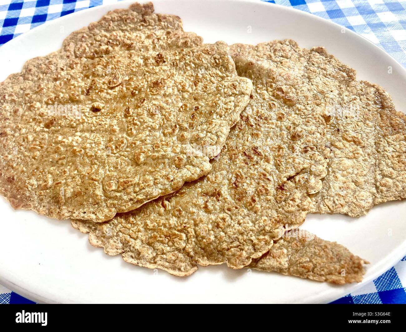 North Staffordshire oatcakes Stock Photo - Alamy