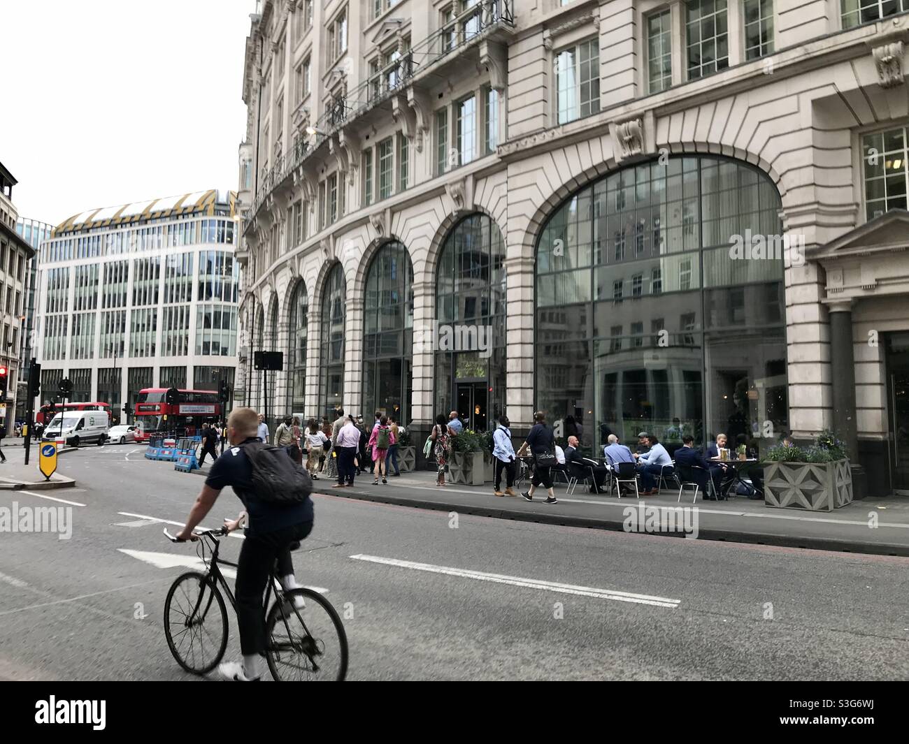 Cycling in London Stock Photo - Alamy
