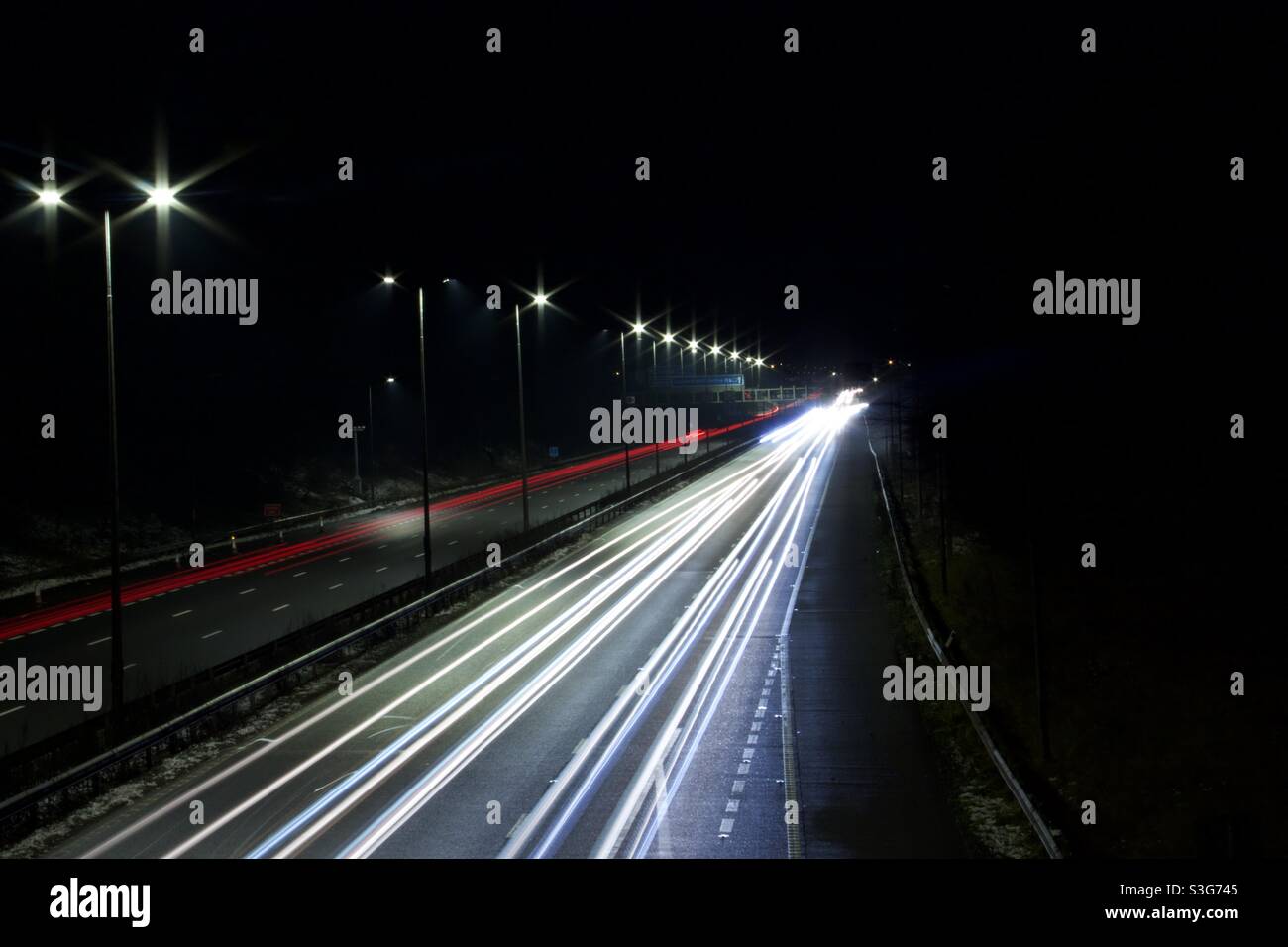 Night street light motorway High Resolution Stock Photography and ...