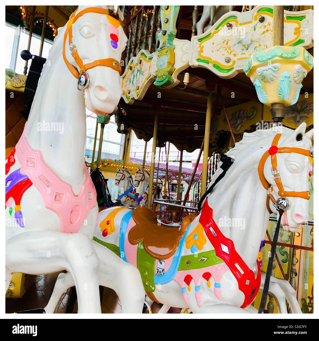 Carousel fun fair childrens carousel hi-res stock photography and ...