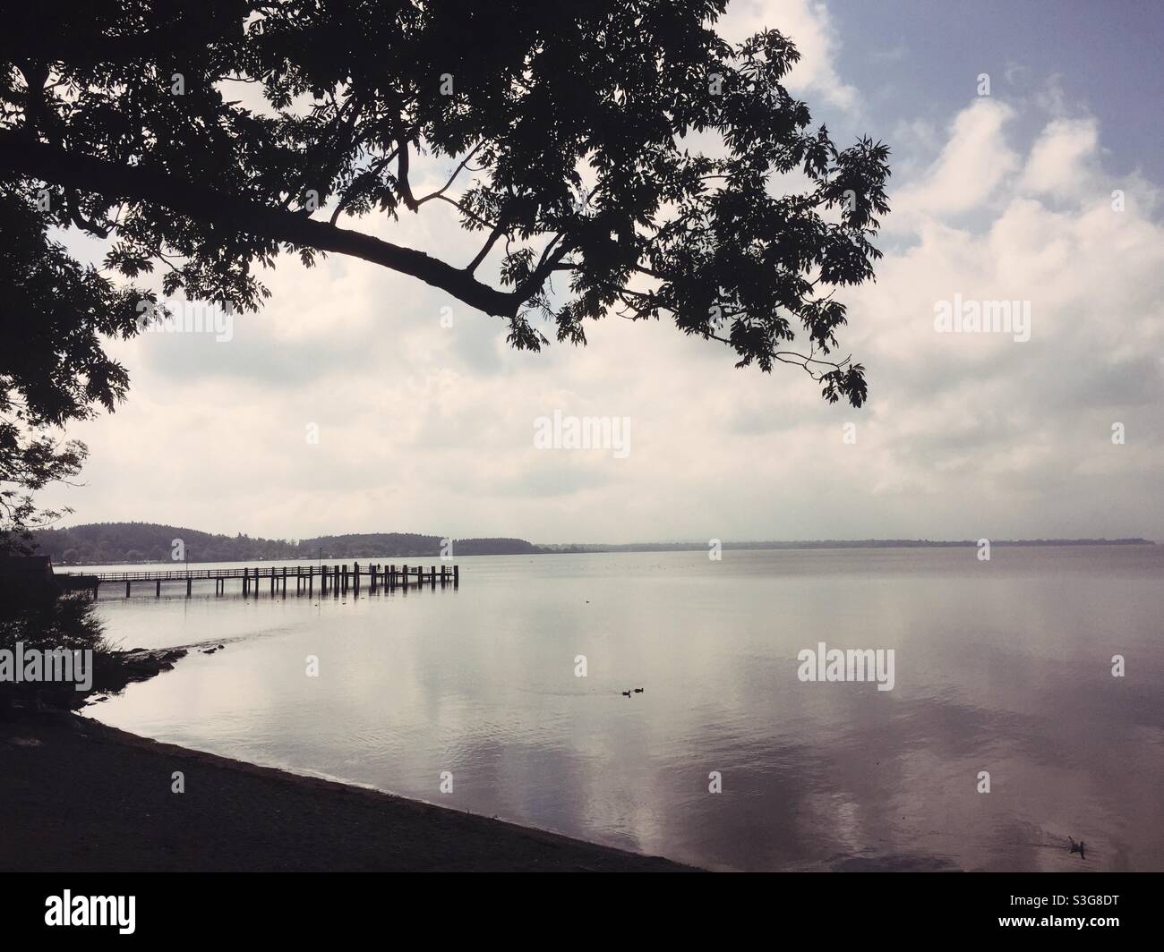 Beautiful lake Chiemsee in the Bavarian Alps Stock Photo - Alamy
