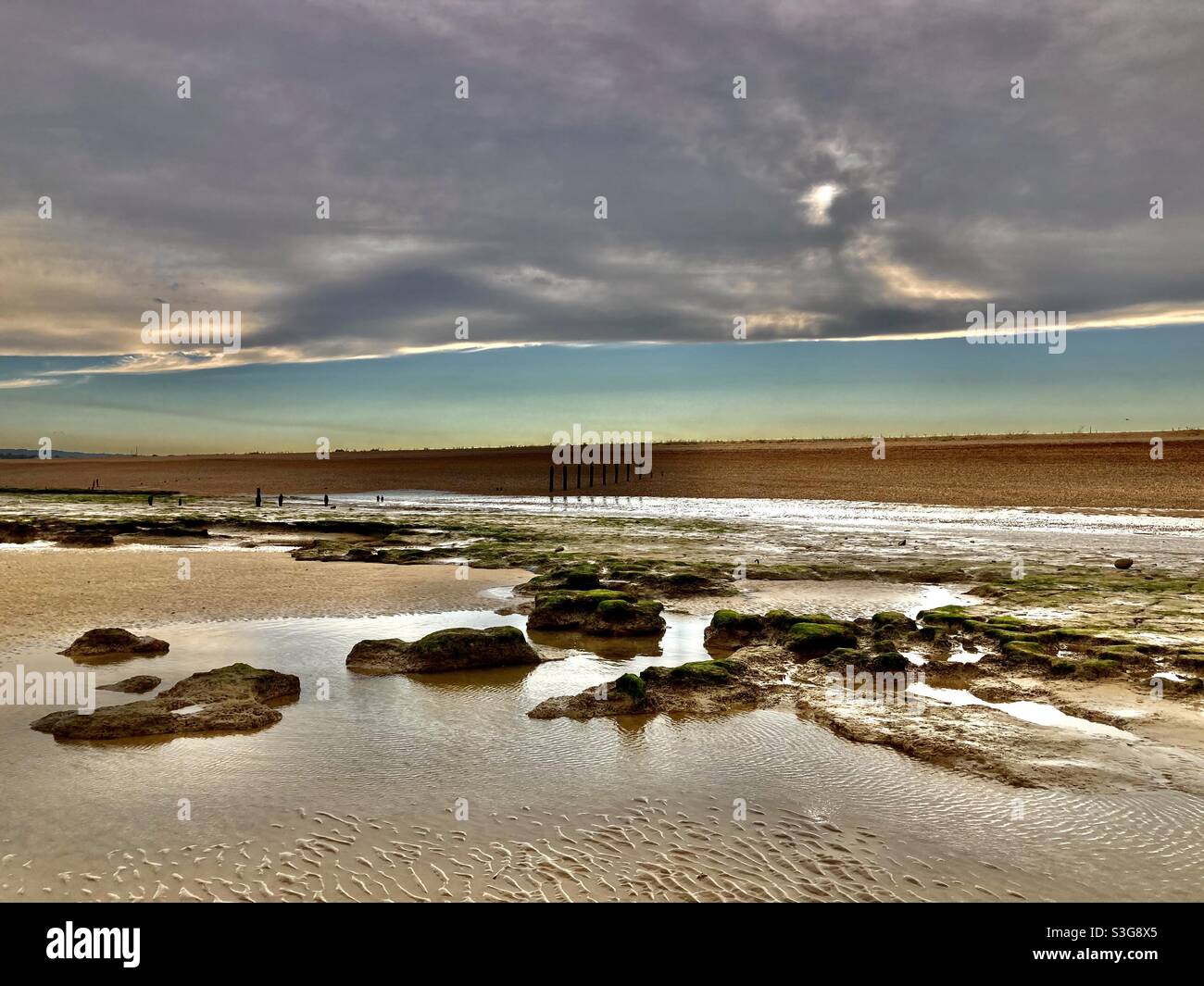 Pools on the shingle beach hi-res stock photography and images - Alamy