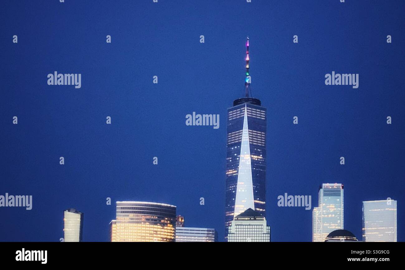 Freedom tower and rainbow hi-res stock photography and images - Alamy