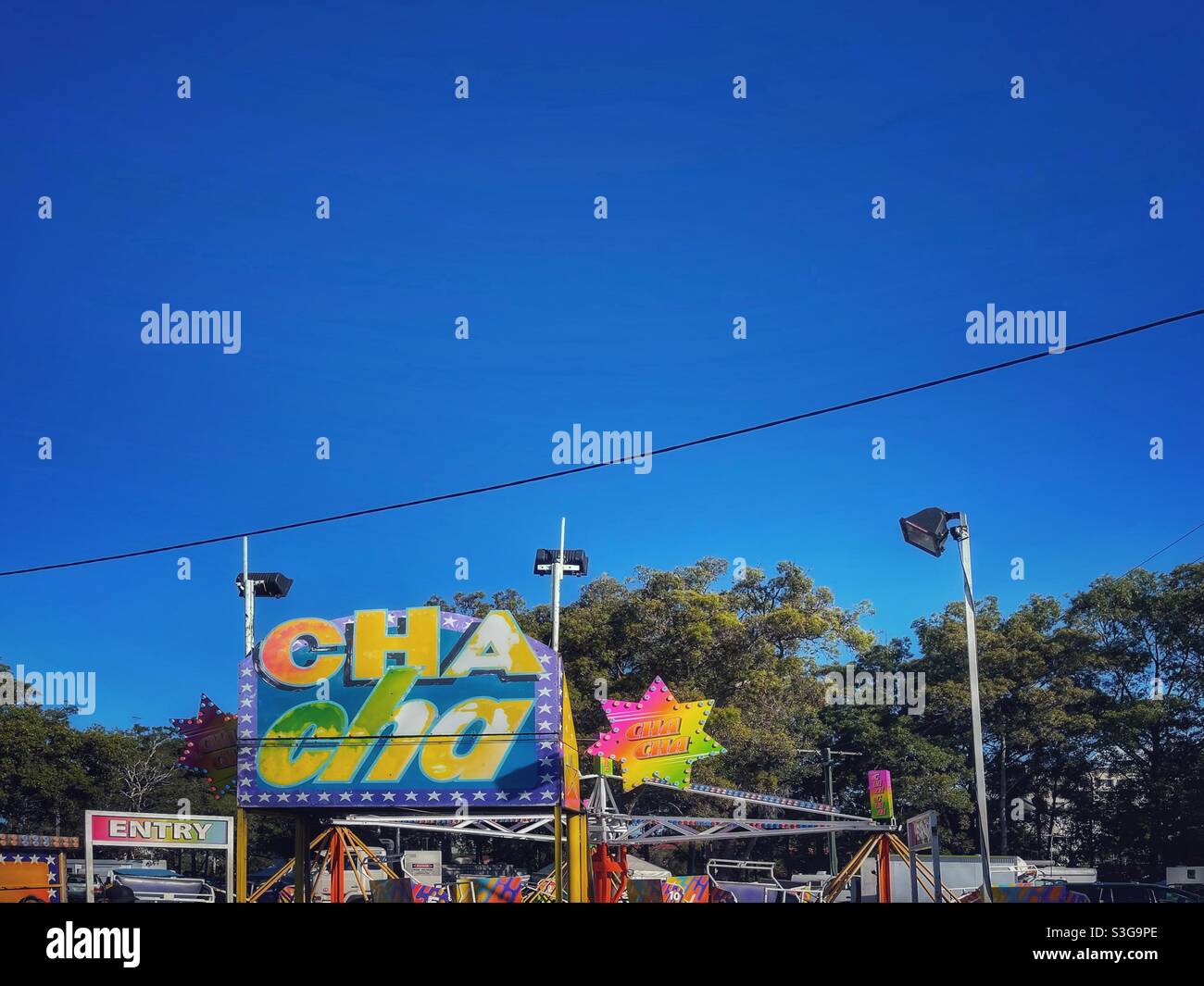 Cha Cha carnival ride at the Redcliffe Show, Queensland, Australia ...
