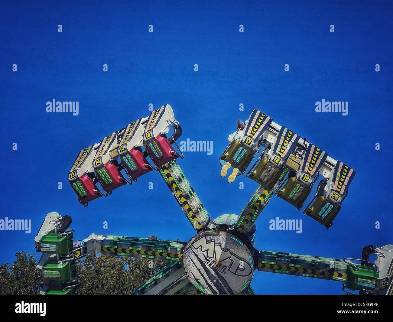 Carnival ride at the Redcliffe Show, Queensland, Australia Stock Photo ...