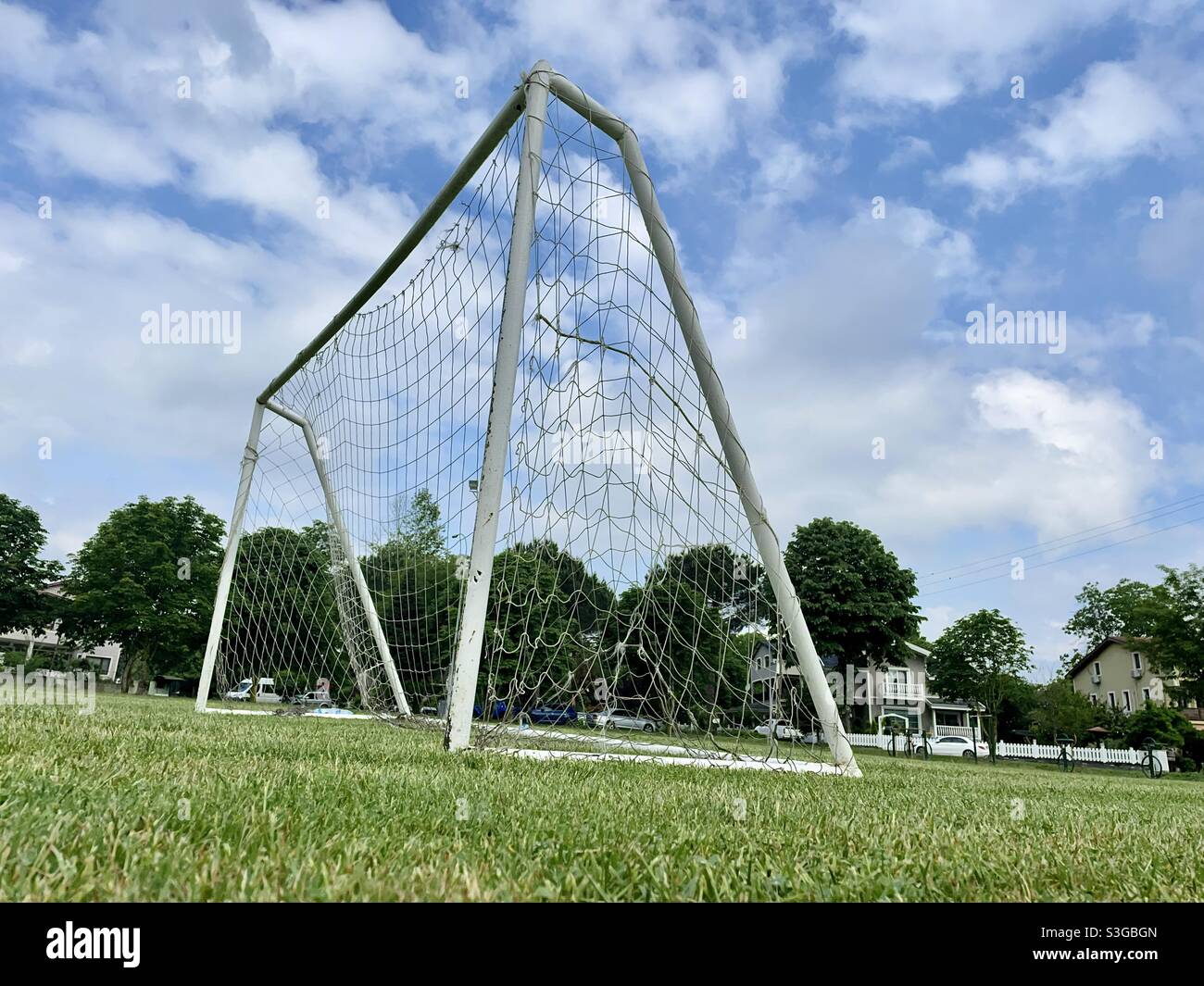 Local Football Field Stock Photo - Alamy