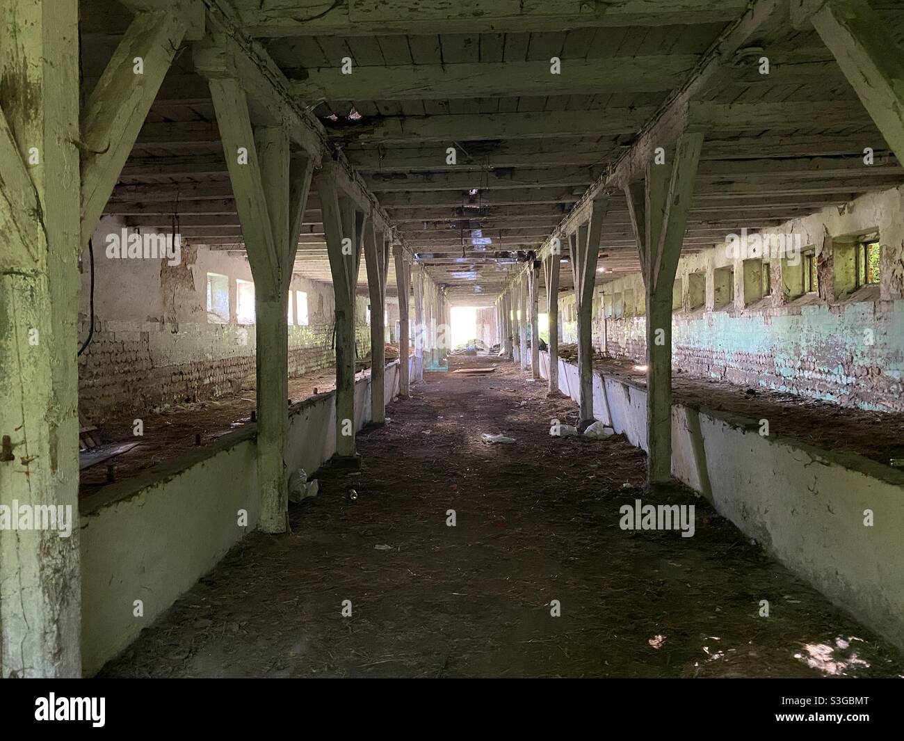 an old abandoned horse stable Stock Photo - Alamy