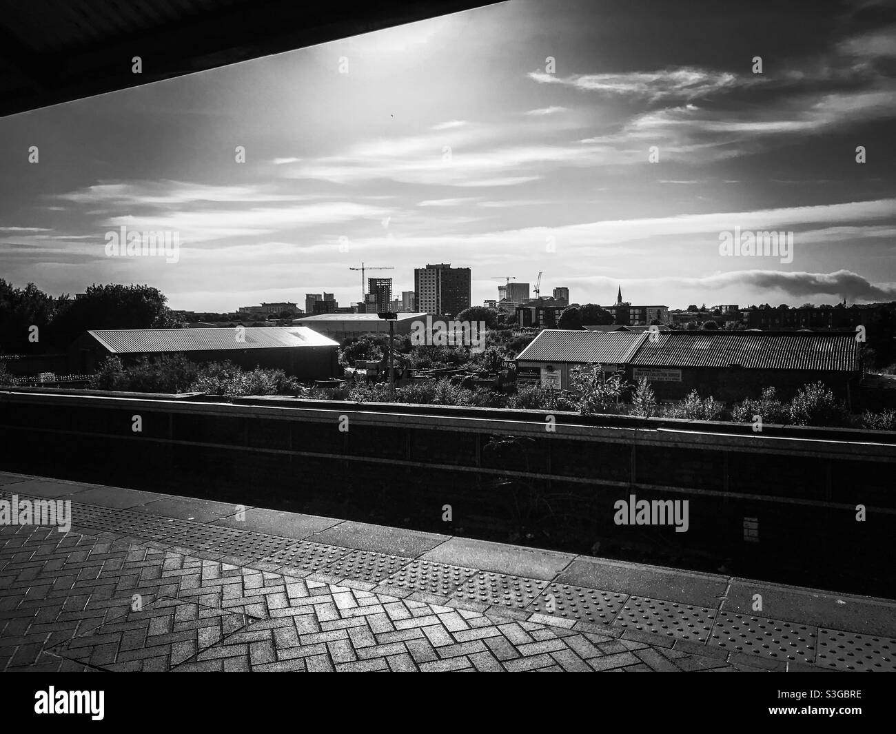 Cornbrook, Manchester tram stop Stock Photo - Alamy