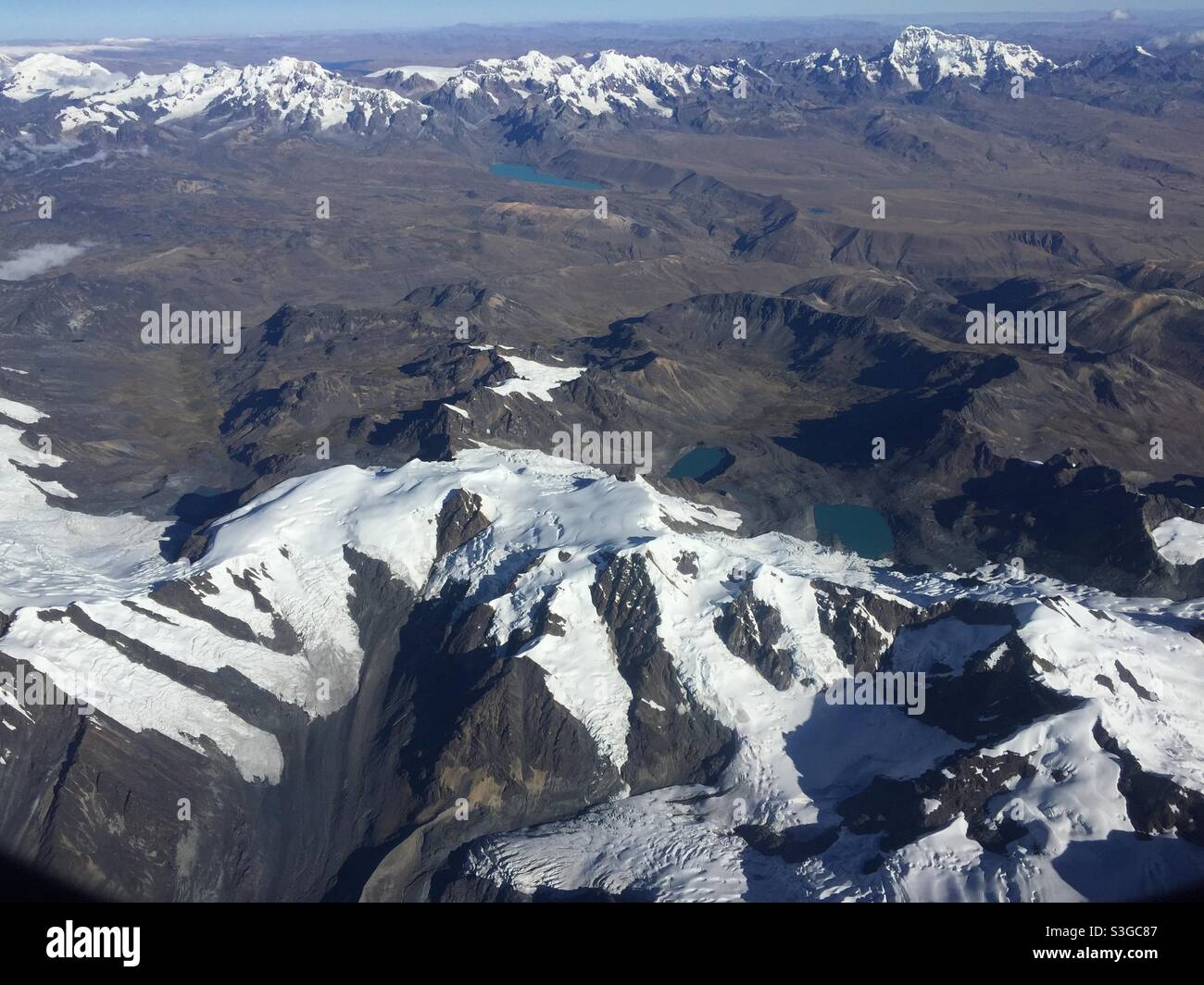 Aerial view snow capped andes hi-res stock photography and images - Alamy