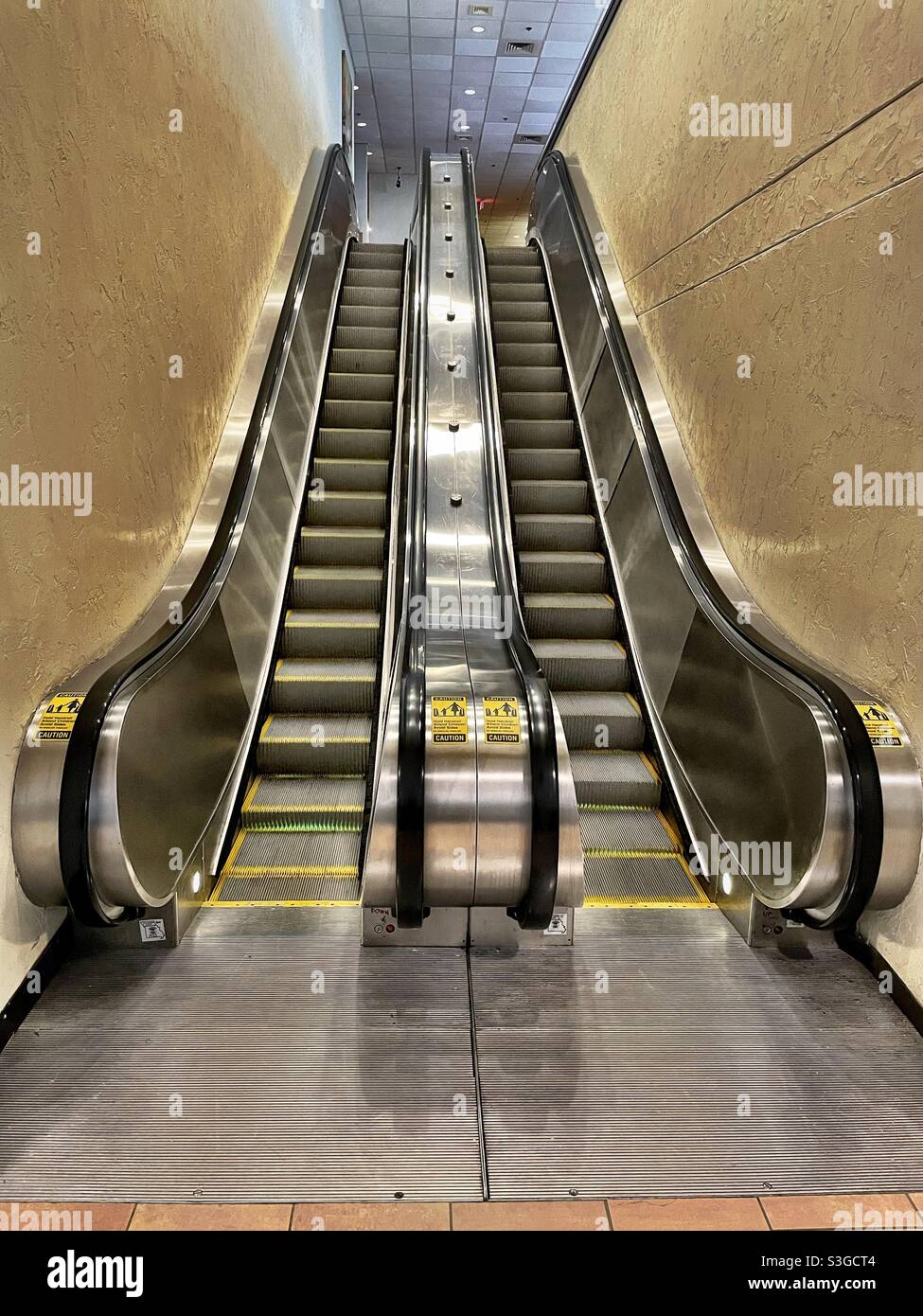 Escalator up and down Stock Photo - Alamy