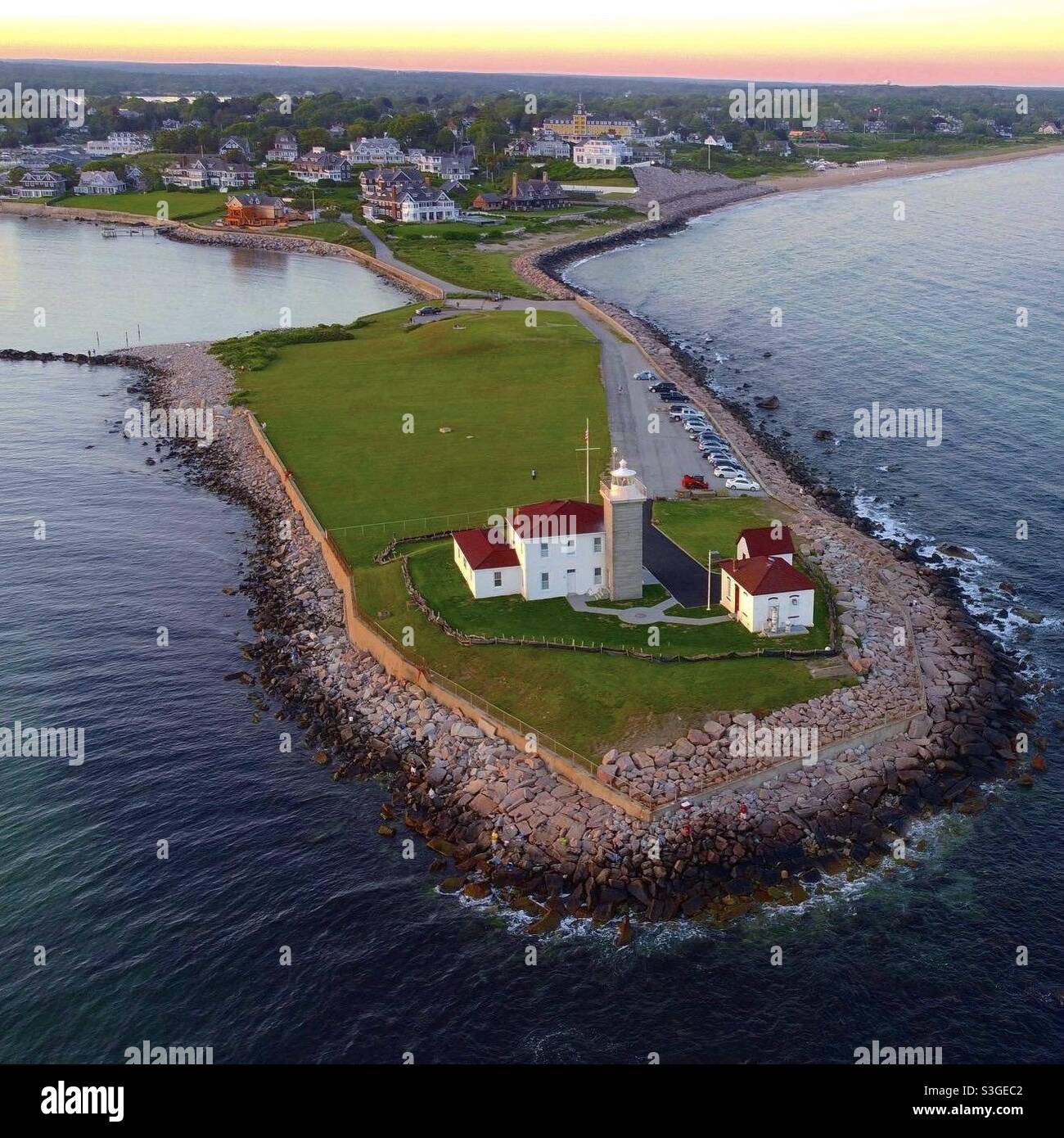 Watch hill lighthouse hi-res stock photography and images - Alamy