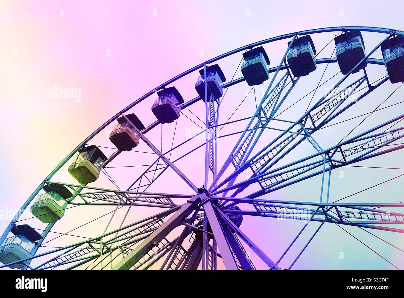 Big wheel fairground ride hi-res stock photography and images - Alamy