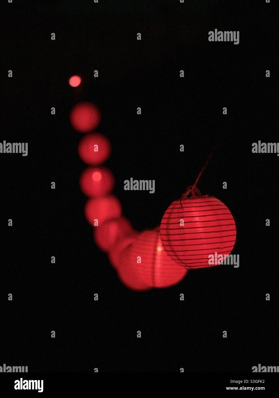 Red light at night Stock Photo - Alamy