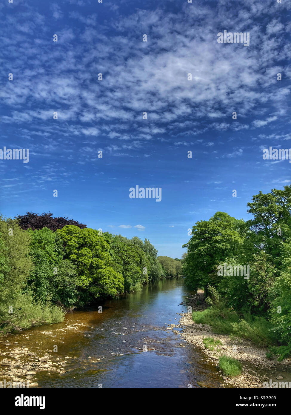 River Wharfe Ilkley West Yorkshire Stock Photo - Alamy