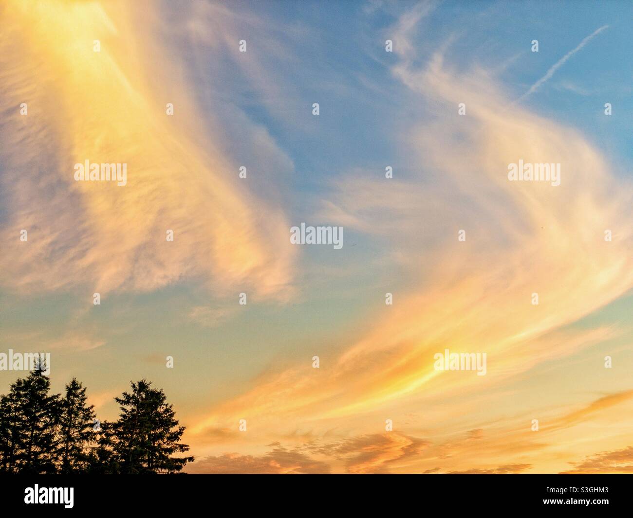 Clouds at sunset Stock Photo - Alamy