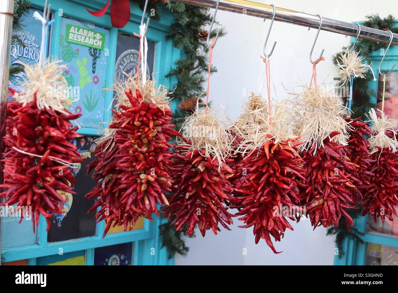 Chile’s hanging in New Mexico Stock Photo - Alamy