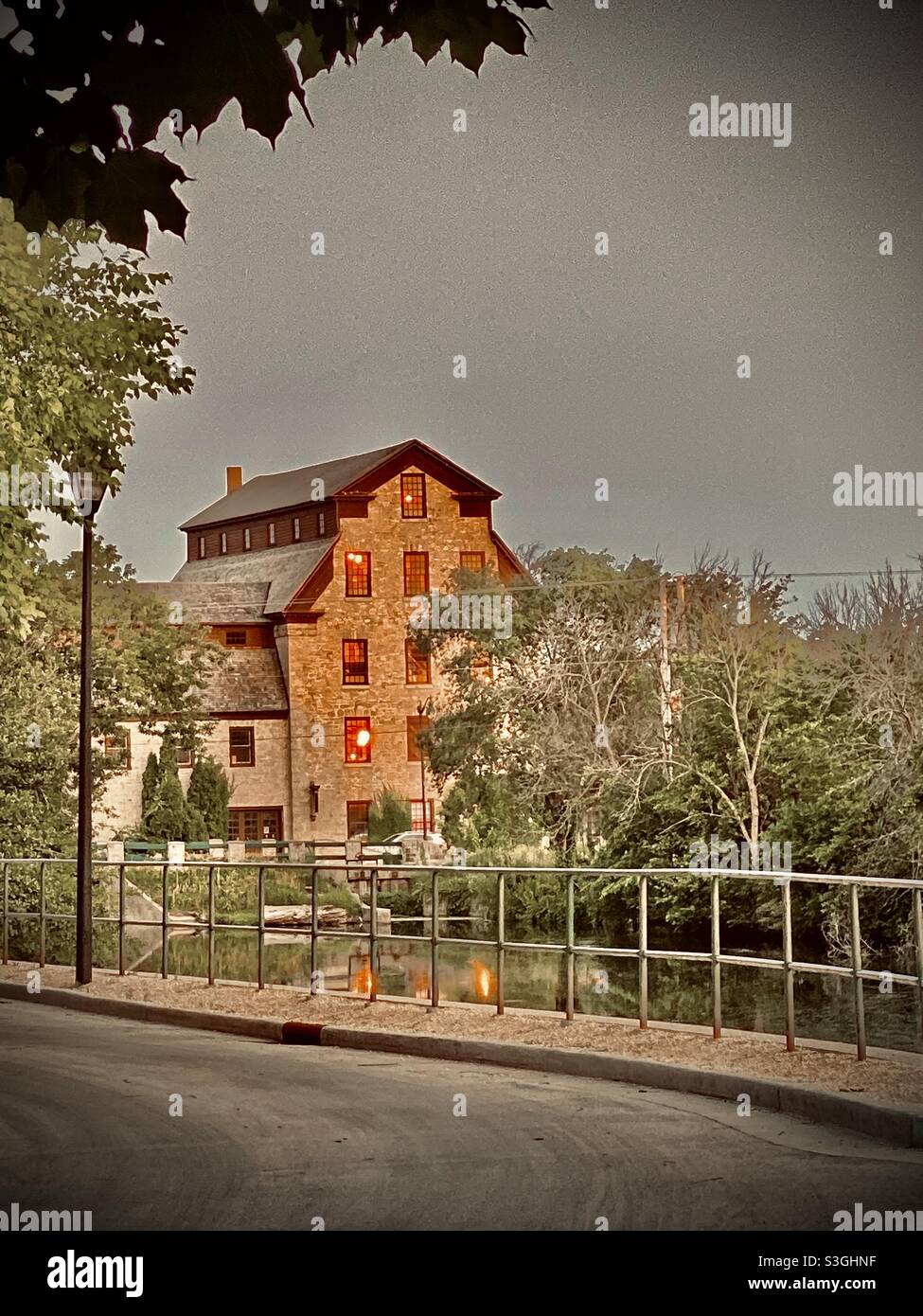 Old mill sunset hi-res stock photography and images - Alamy