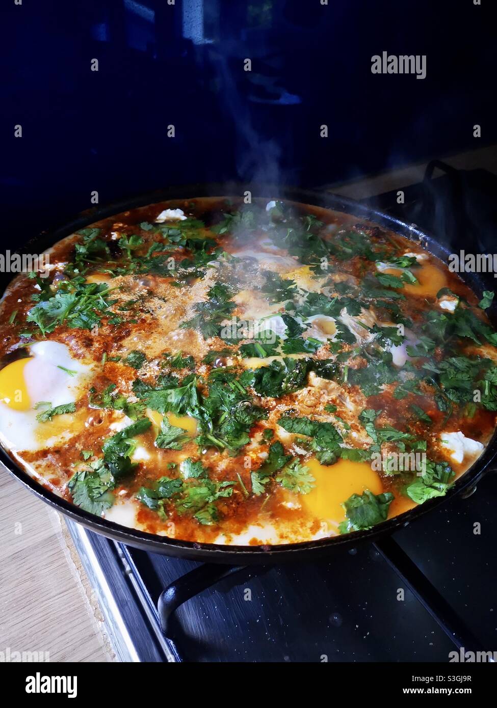 A traditional Israeli Shakshuka Stock Photo - Alamy