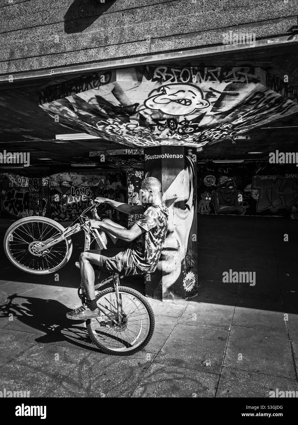 Urban skatepark Black and White Stock Photos & Images - Alamy