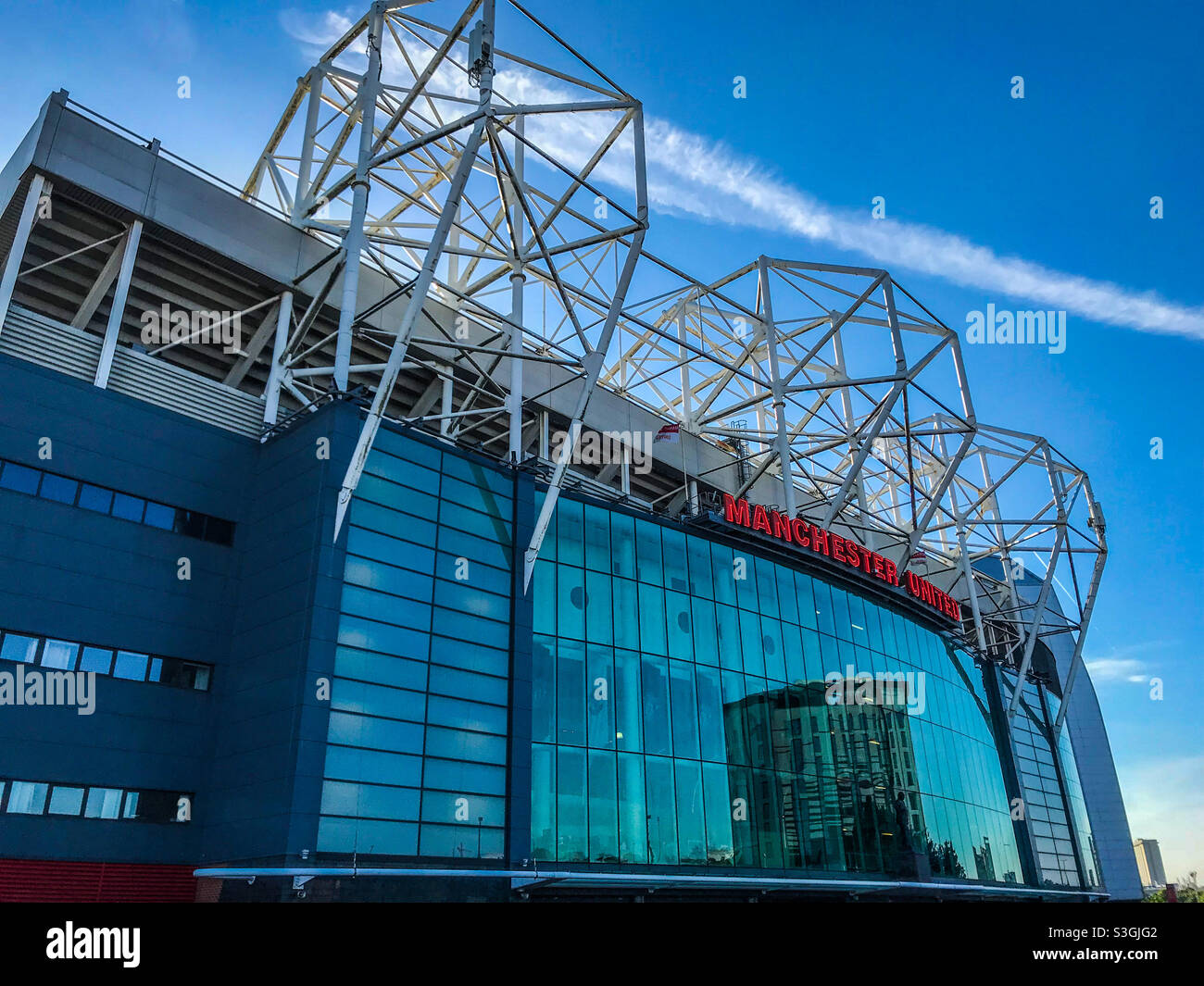 Old Trafford, Manchester United football ground Stock Photo - Alamy