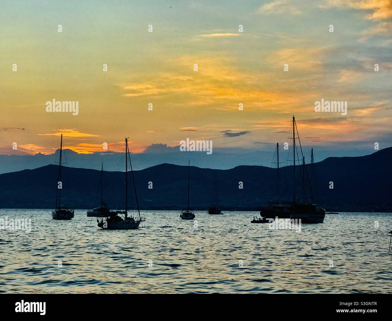 A sunset in Split, Croatia Stock Photo - Alamy