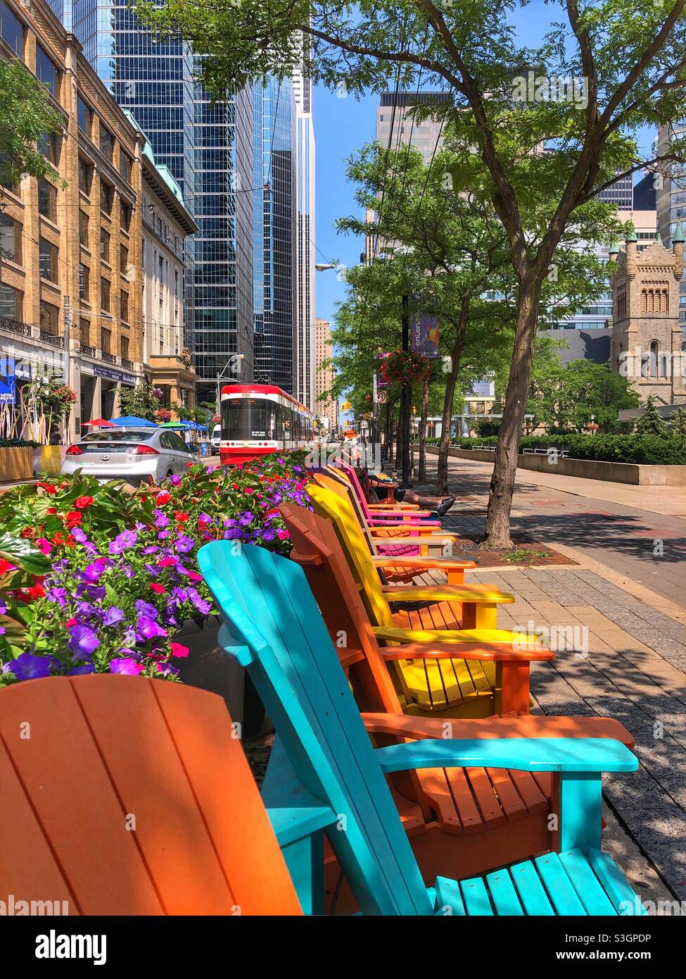 Toronto’s downtown entertainment district Stock Photo - Alamy