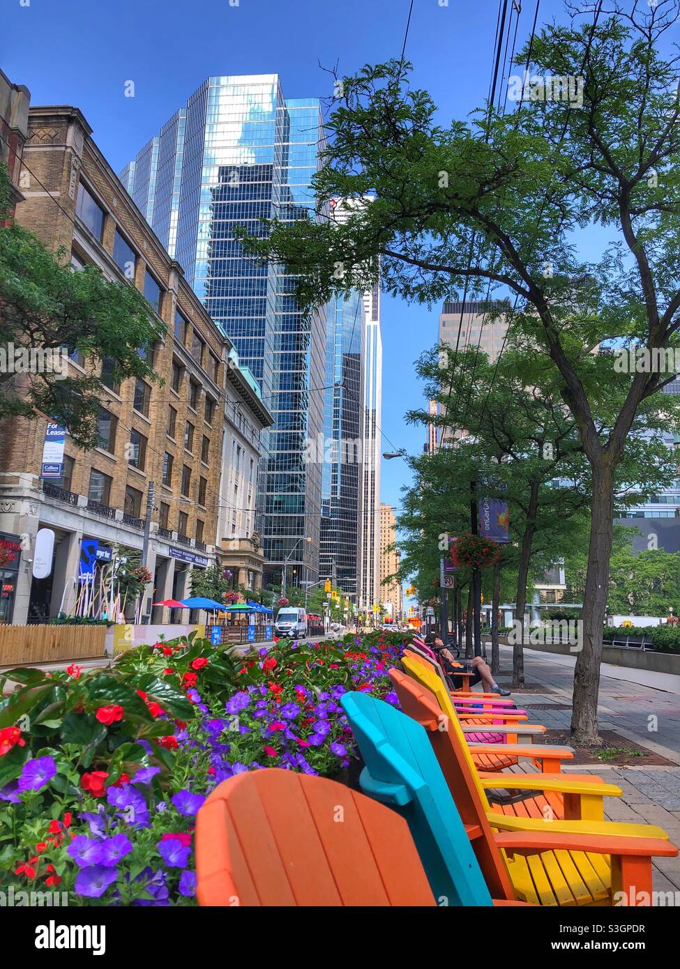 Toronto’s downtown entertainment district Stock Photo - Alamy