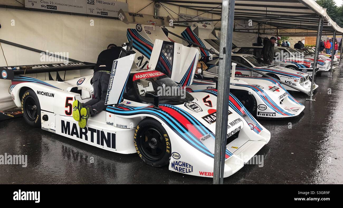 Lancia Cars with Martini Livery at Goodwood Festival Of Speed 2021 ...