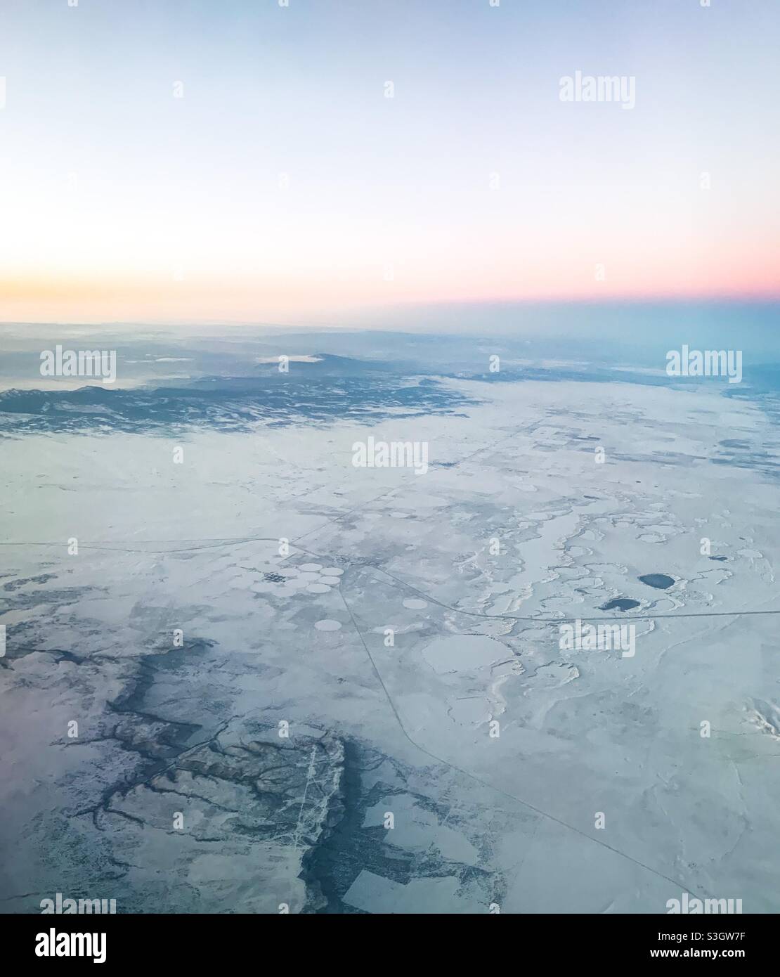 Aerial frozen hi-res stock photography and images - Alamy