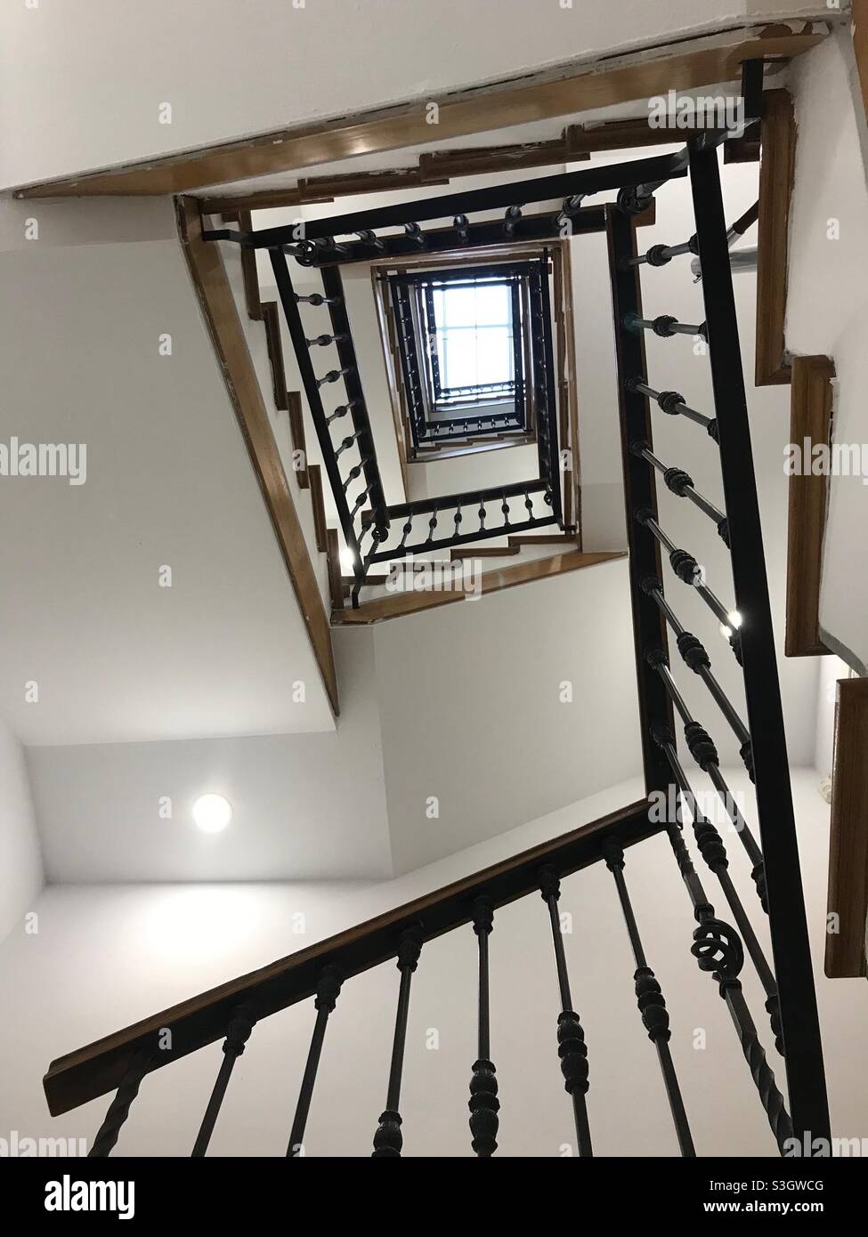 Looking up the stairs hi-res stock photography and images - Alamy