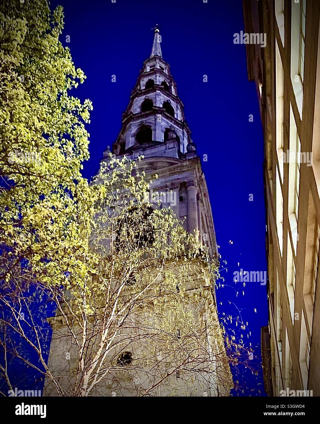Steeple of st brides church hi-res stock photography and images - Alamy